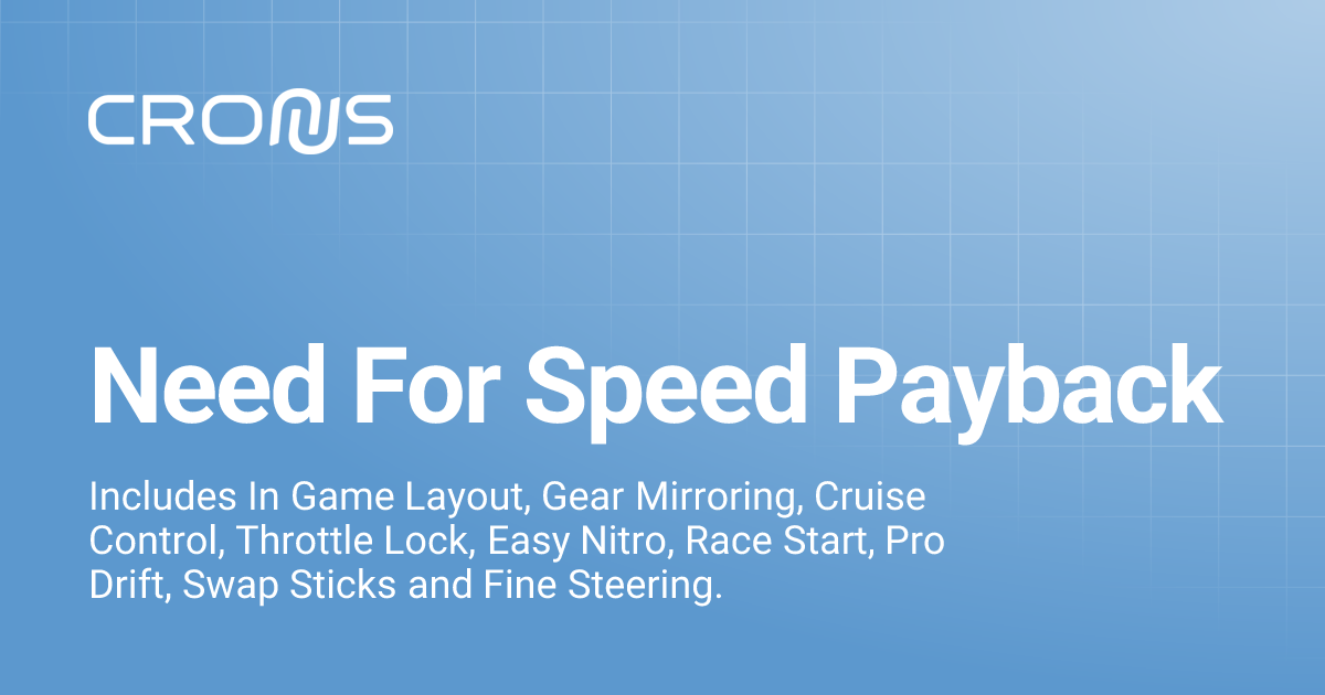 Need For Speed Payback | Cronus Zen GamePacks