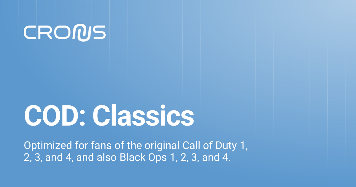 COD: Classics | Cronus Zen GamePacks