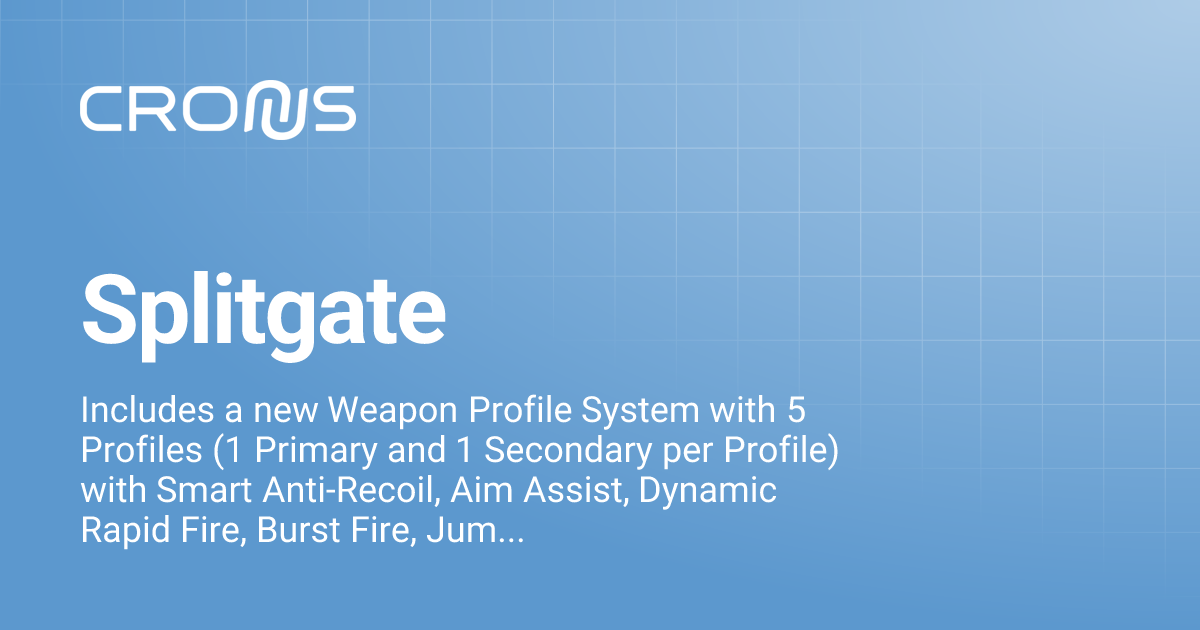 Splitgate | Cronus Zen GamePacks