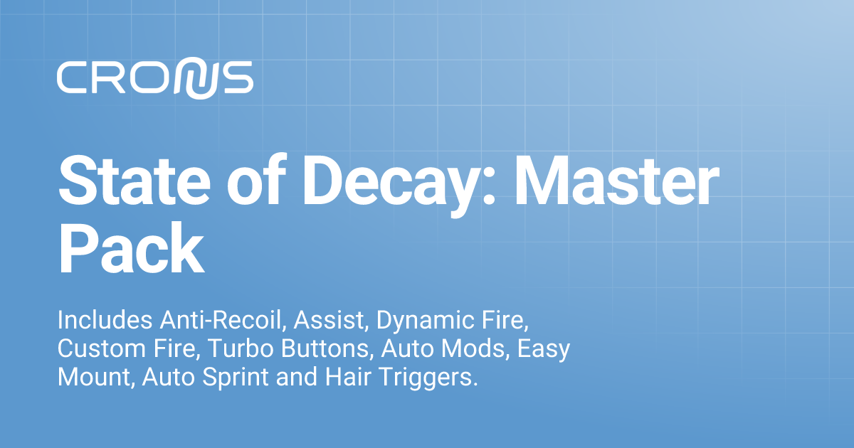 State of Decay: Master Pack | Cronus Zen GamePacks